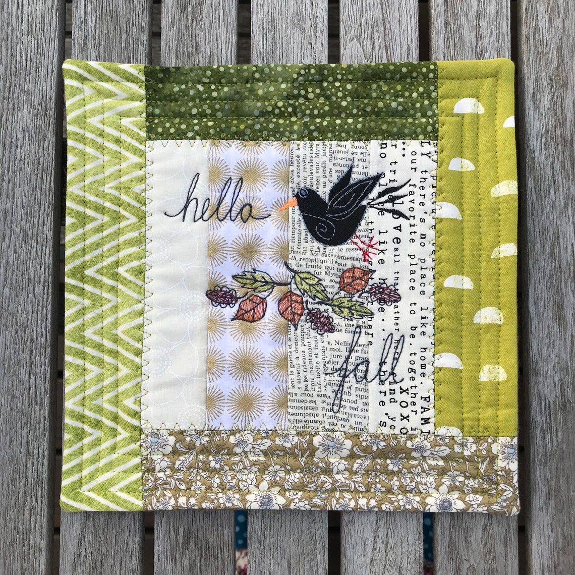 6 X 6 ITH Strip Quilt Blocks With Hand Drawn Motifs to Make on - Etsy