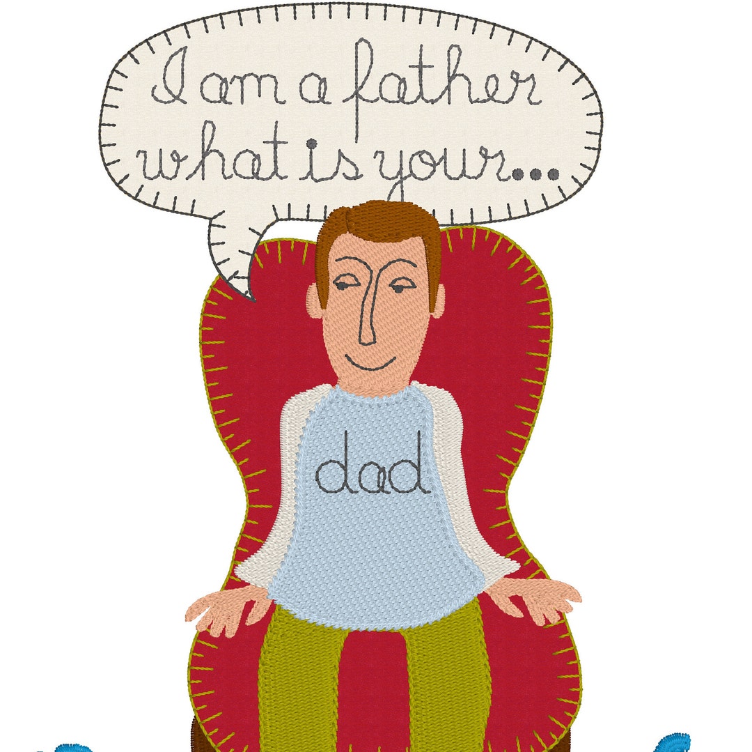 Father's DAY, Machine Embroidery Design to Celebrate the Fathers ...