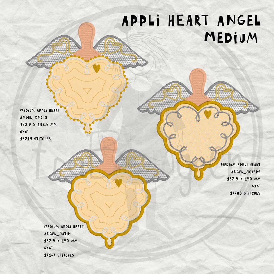 INTRO BUNDLE With All 9 All-season Appliqué Angels to Make on Your ...