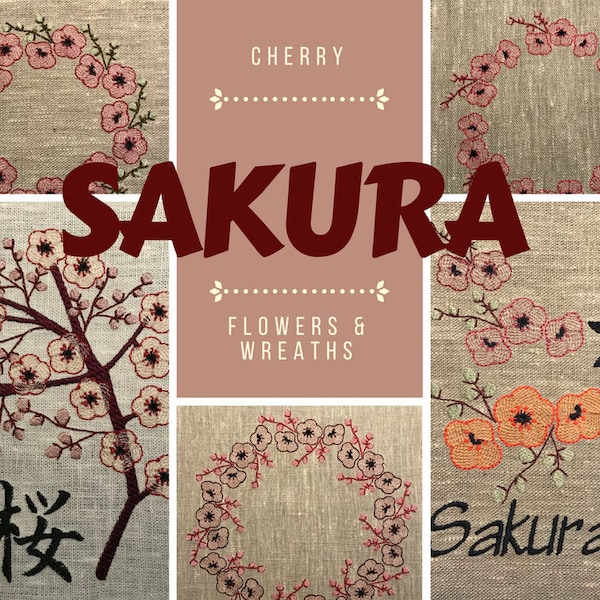 Sakura Embroidery - Etsy