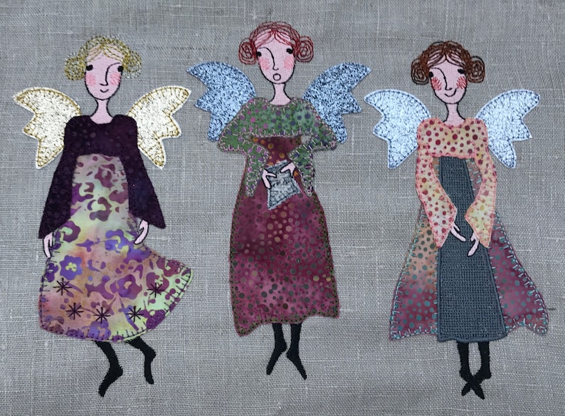 FLOWER ANGELS - All Three Angels - 15 Designs - Dahlia, Hortensia and ...