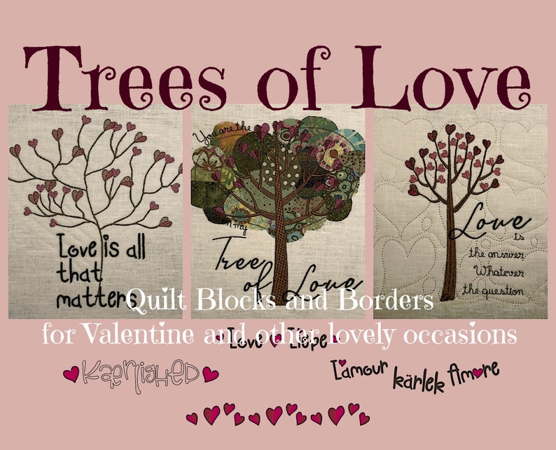 Lovely Trees for Lovely Occasions - Tree Threes of Love - Three 8 X 8 ...
