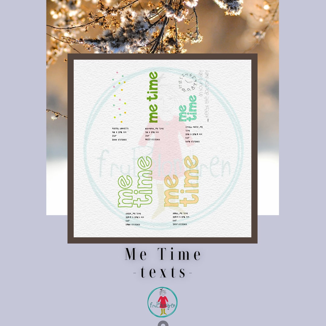 Me Time - TEXTS and Confetti - Make Cute Text Designs Themed and ...
