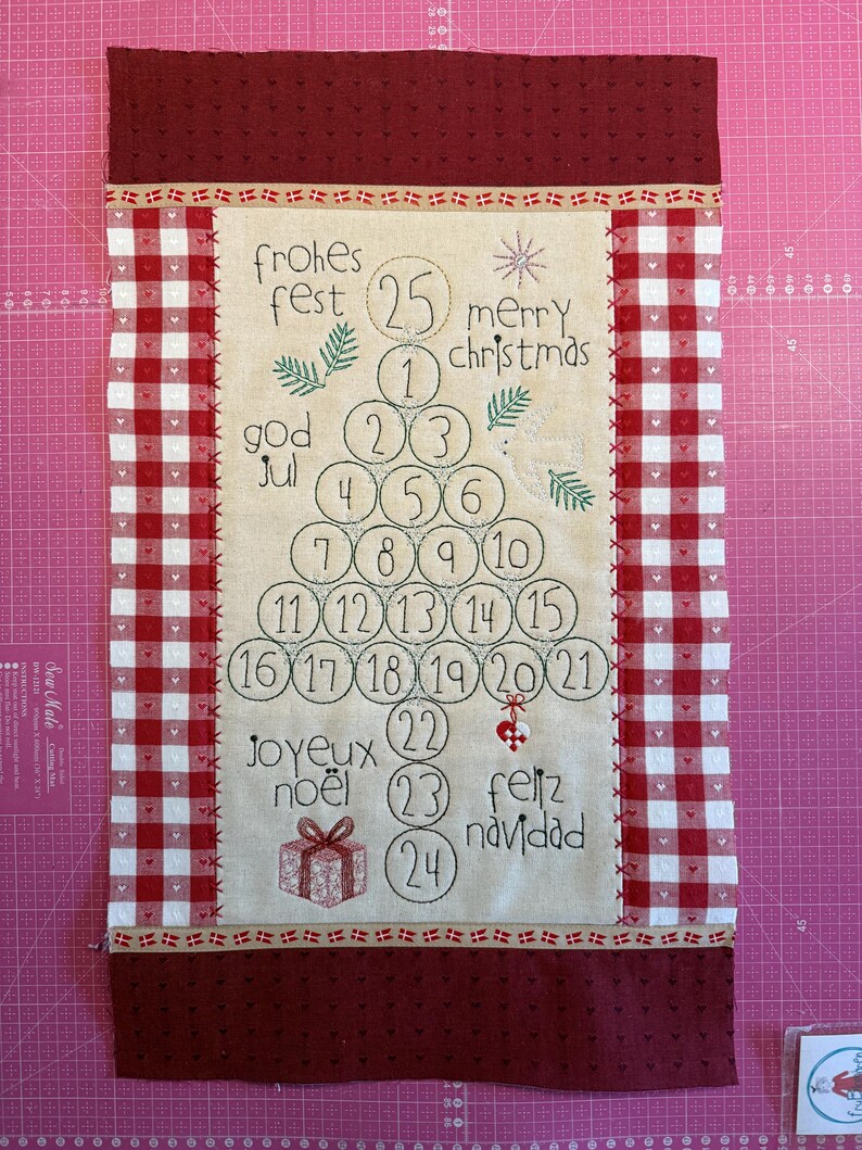 Modern Scandinavian Advent Calendar Tree – Fast & Easy Stitch - Hand ...