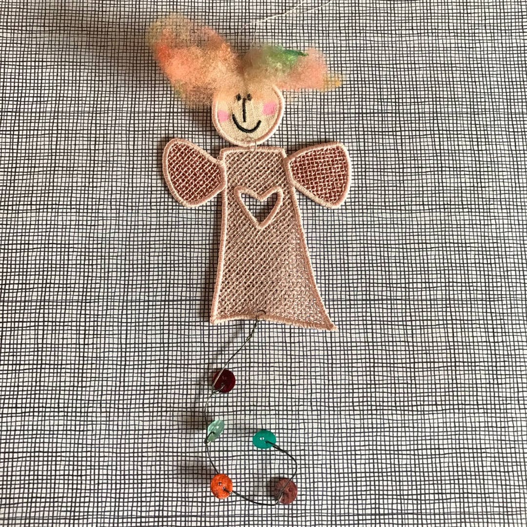 Whole Hearted Angels FSL - Machine Embroidery Design for 3 Angels in ...