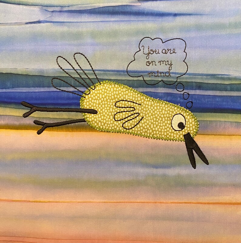 My Quirky Thumb Birds 3 Cute Machine Embroidery Designs for - Etsy