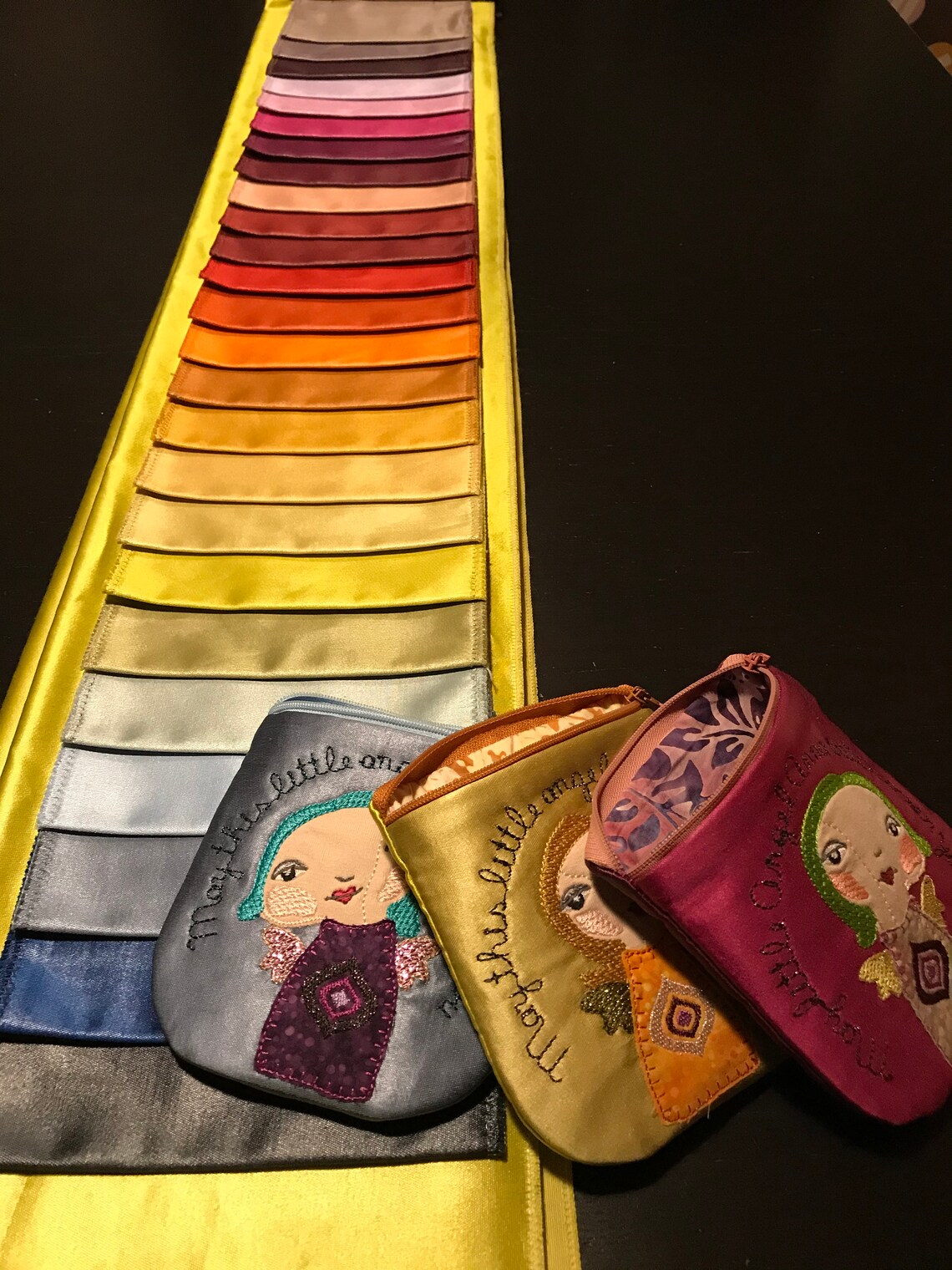 Little Signature Angel Purses ITH 4 Machine Embroidery | Etsy