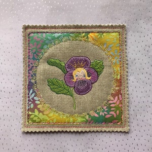 Spring Flower ITH Card Designs, 6 Machine Embroidery Designs for DIY ...