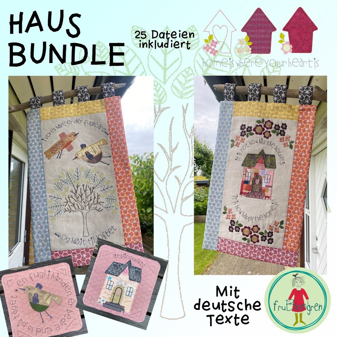 HAUS BUNDLE - German Texts - Large Design Pack With 25 Hand-drawn ...