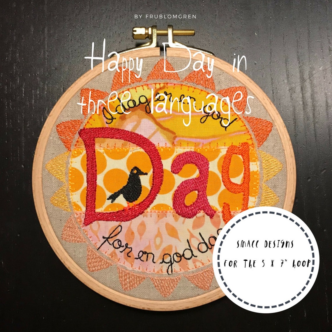 Smaller Sunny Designs With a Happy Message in Three Languages: - Etsy