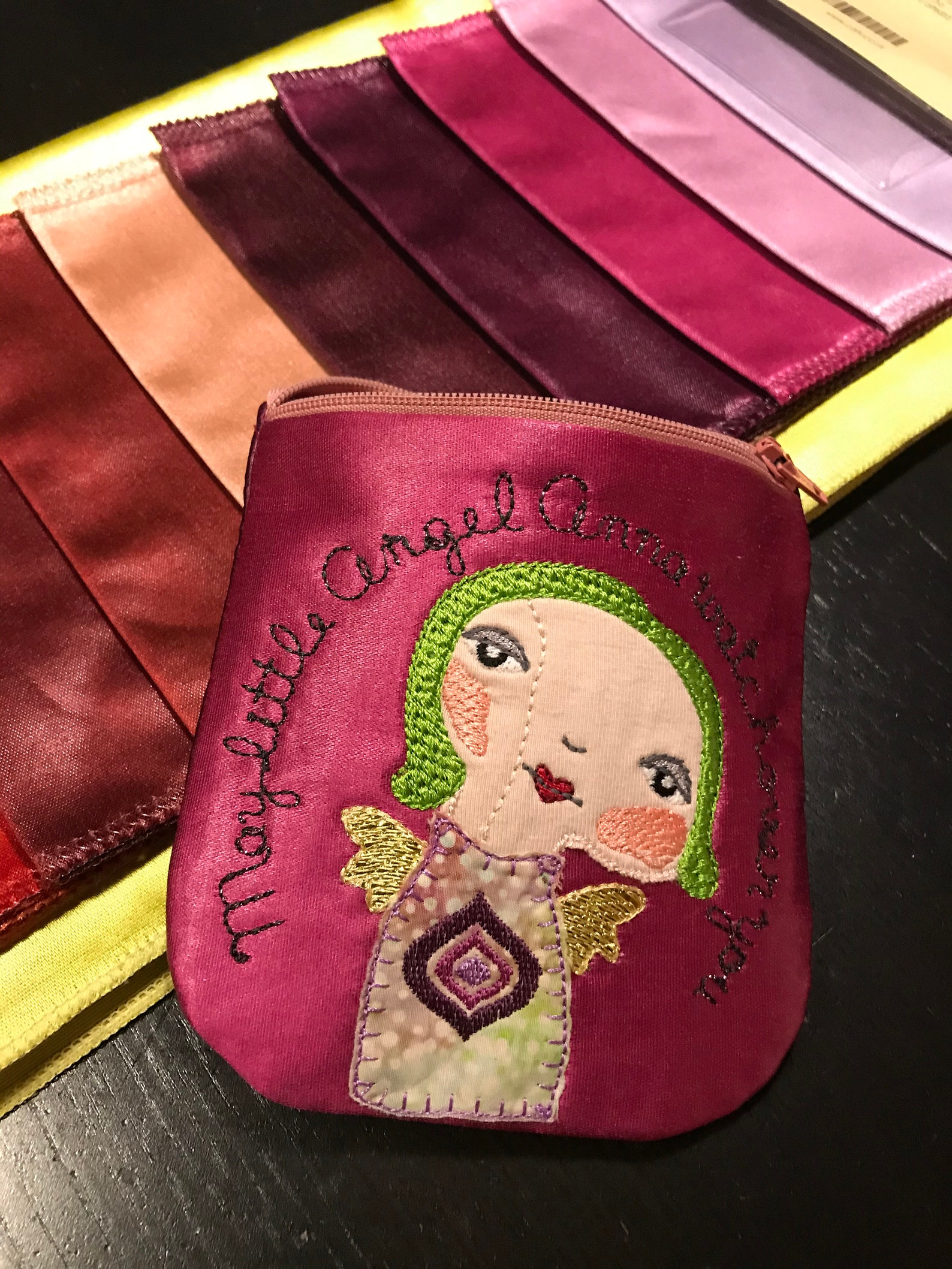Little Signature Angel Purses ITH - 4 Machine Embroidery Designs the 5 ...