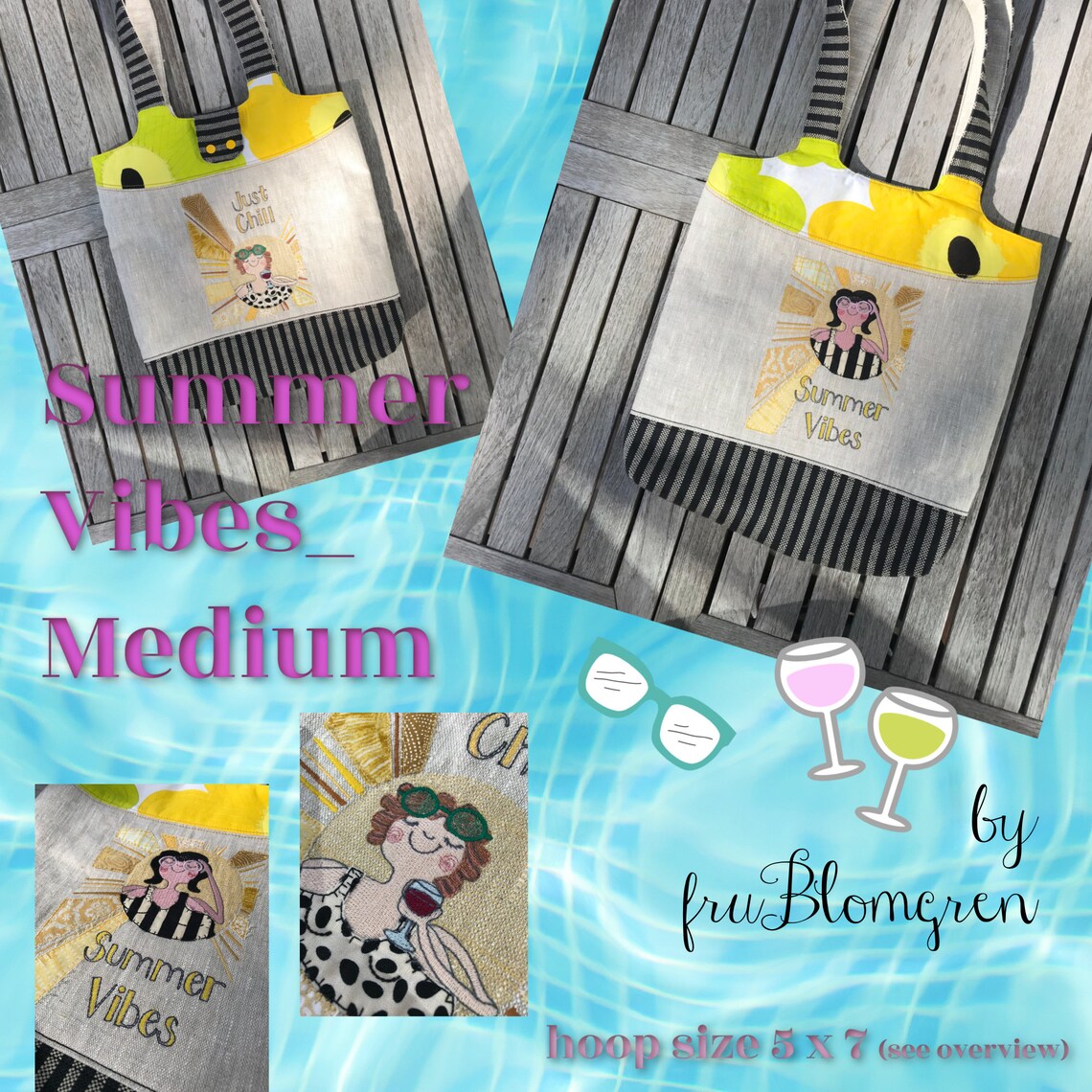 BIG BUNDLE 34 Summer Vibes Machine Embroidery Designs SAVE - Etsy