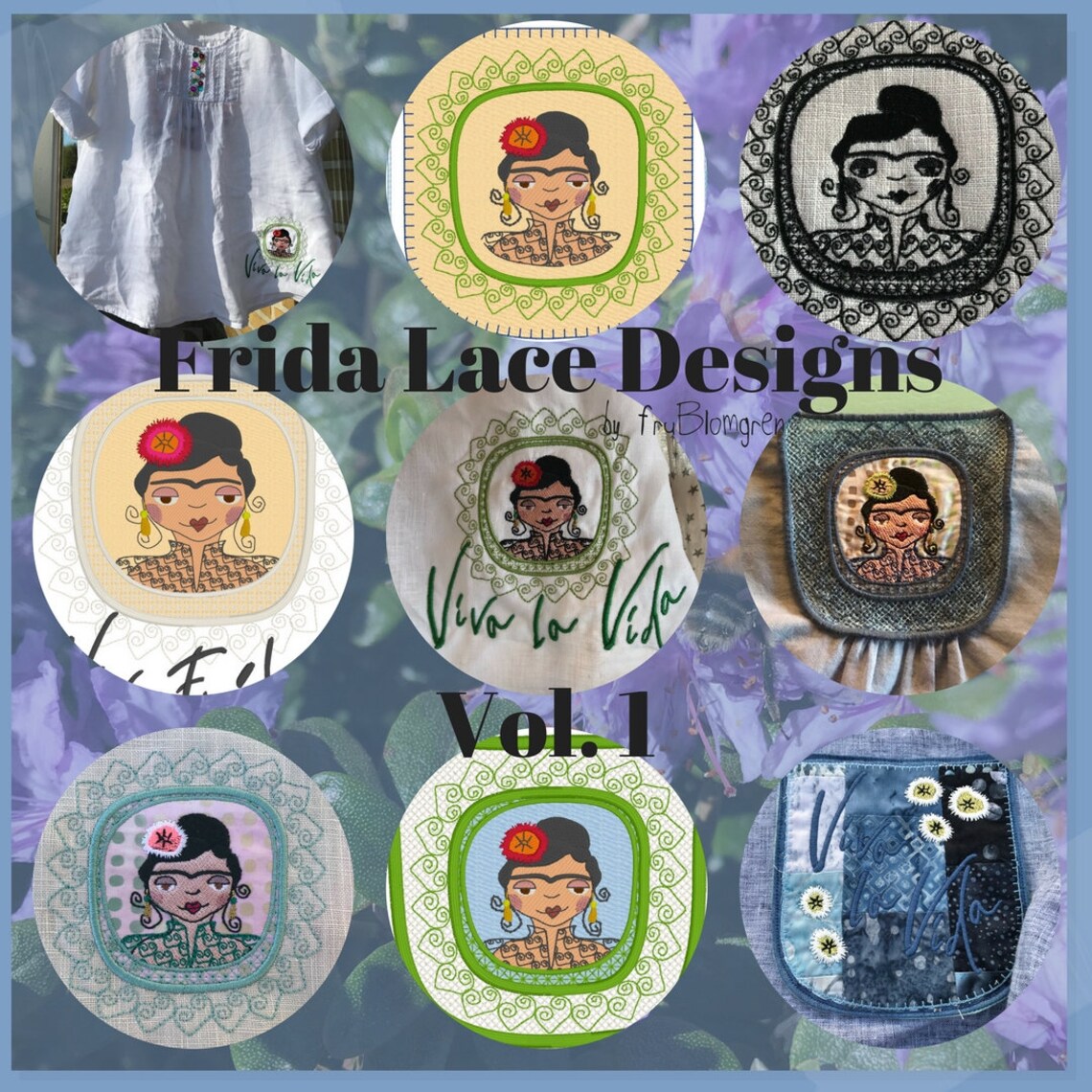 7 Cute, Detailed and Very Versatile NEW Frida Machine Embroidery ...