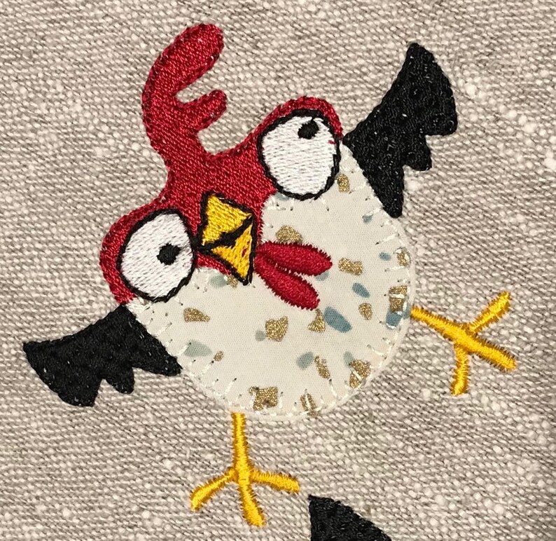 ROB the ROOSTER, 5 Cute and Whimsical Machine Embroidery Rooster ...