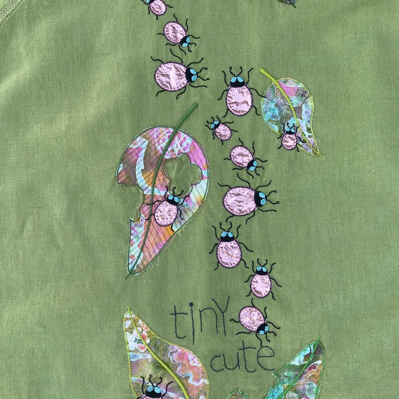 APPLIQUE LEAVES and BEETLES 6 Large Detailed yet Easy - Etsy