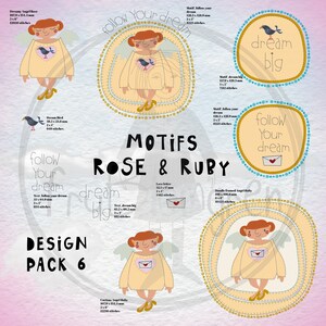 MOTIFS and Texts With My ROSE and RUBY Angels - Design Pack 6 - 10 ...
