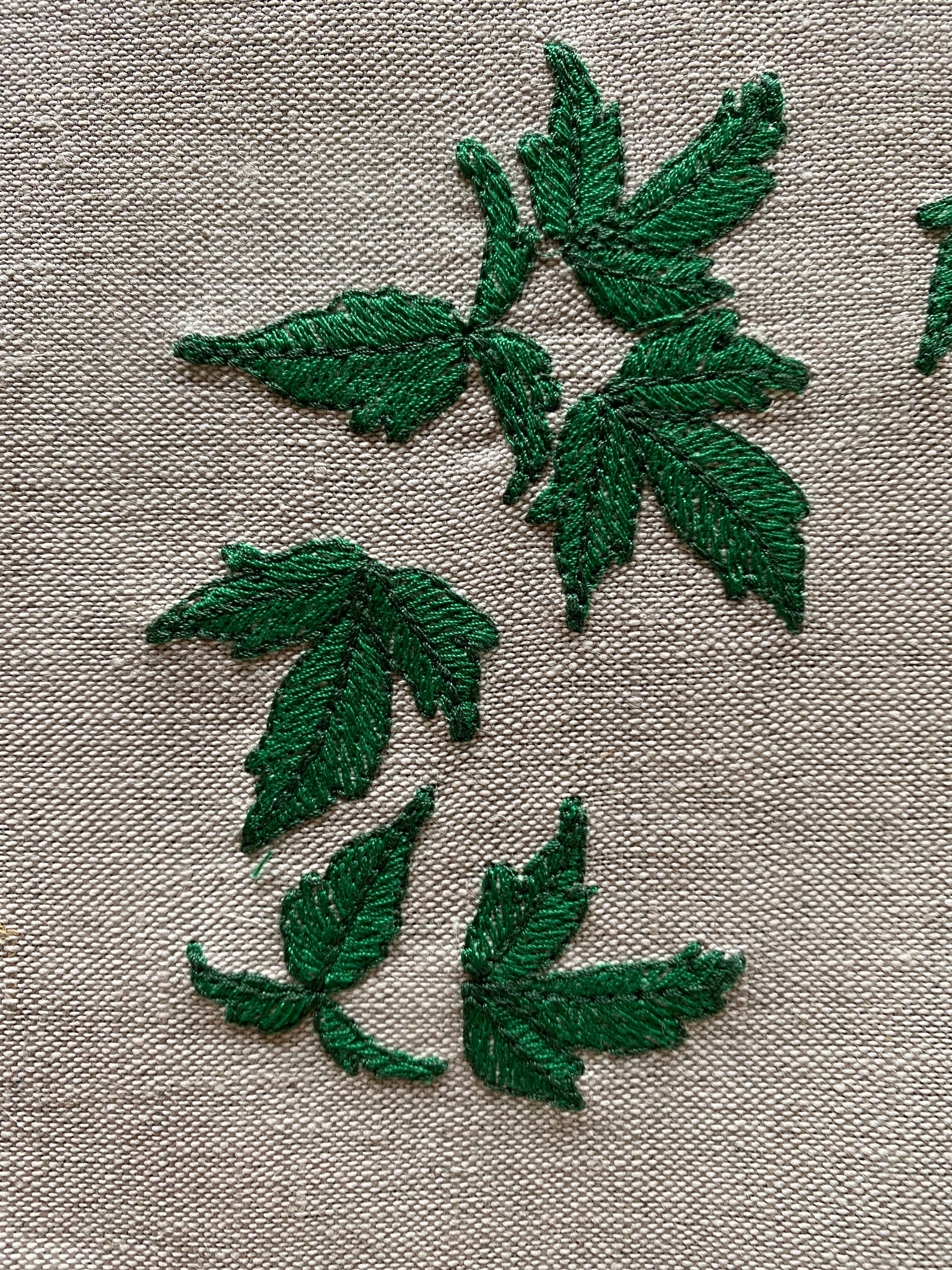 Bundle With 23 Machine Embroidery Elements - Clematis Flower and Leaves ...
