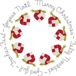 Traditional DANISH CHRISTMAS HEARTS in Rows and Circles... 8 Different ...