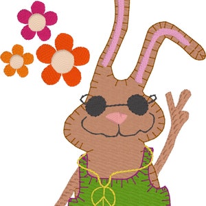 3 Appliqué Machine Embroidery Designs: Peace Signs With Love Peace ...