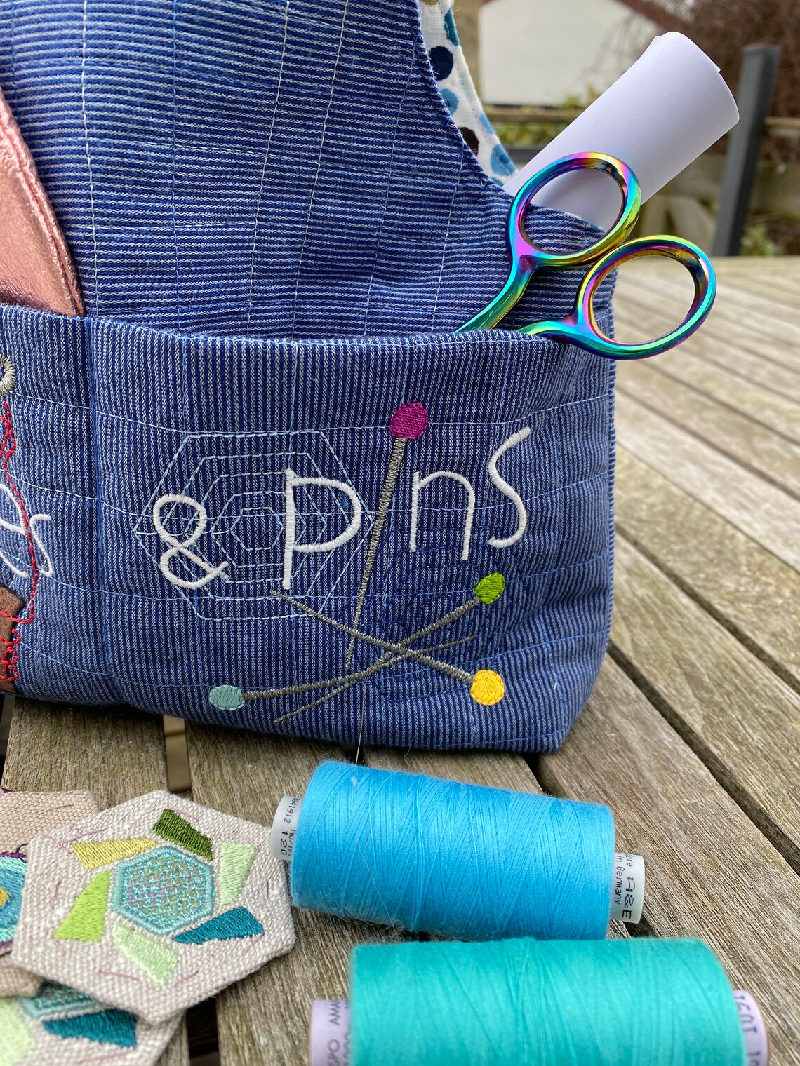 7 Machine Embroidery Designs Easy Made Fabric fun Needles | Etsy