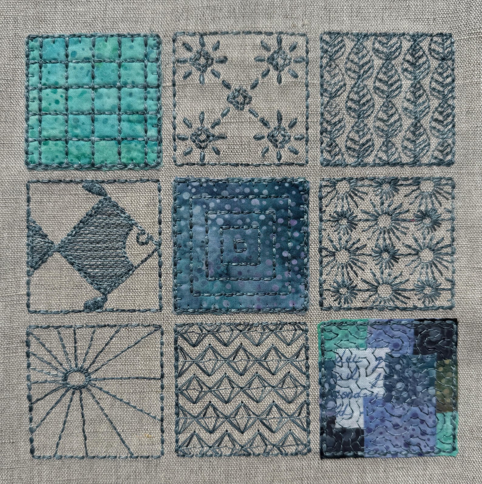 Sashiko Style Squares – 25 Hand Drawn 2x2" Designs + Inspirational ...
