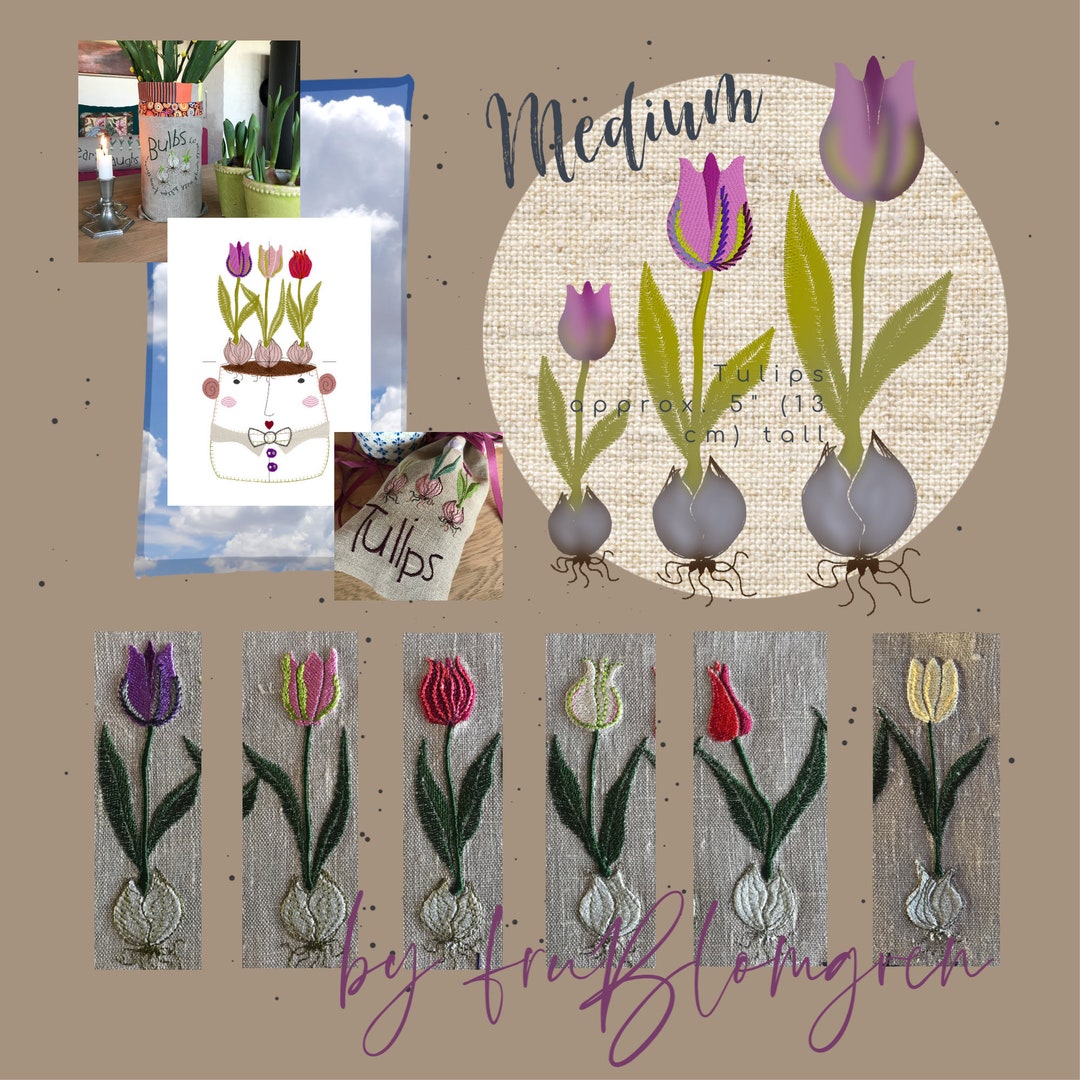 MEDIUM EMBROIDERY TULIPS, Herman the Pot and More Beautiful Motifs for ...