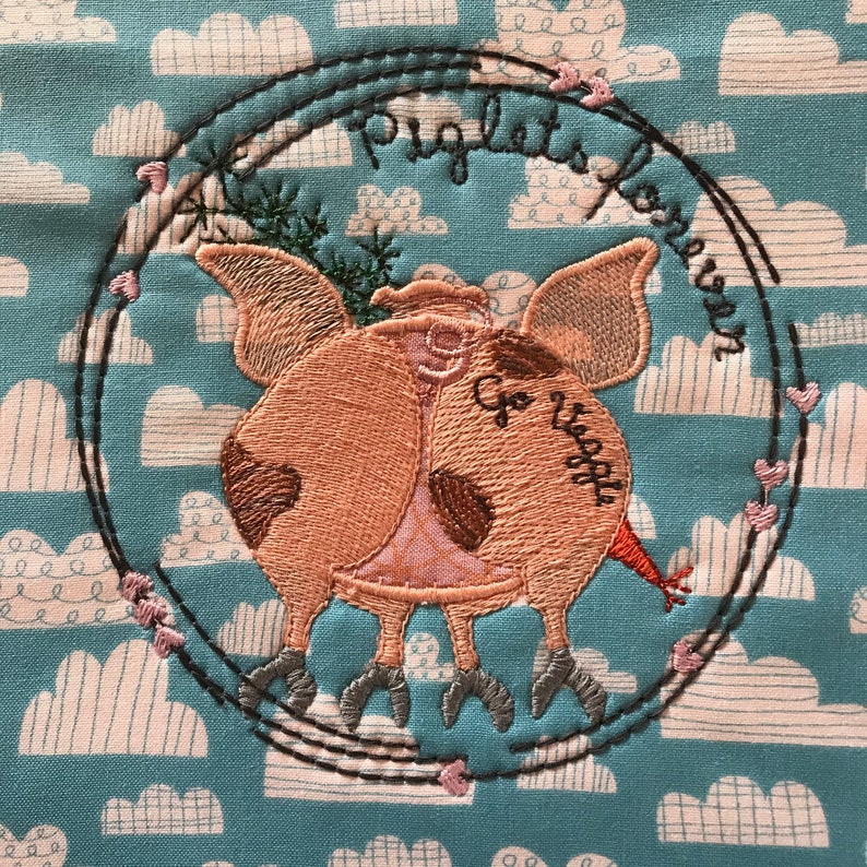 6 Machine Embroidery Designs Whimsical and Hand Drawn With | Etsy