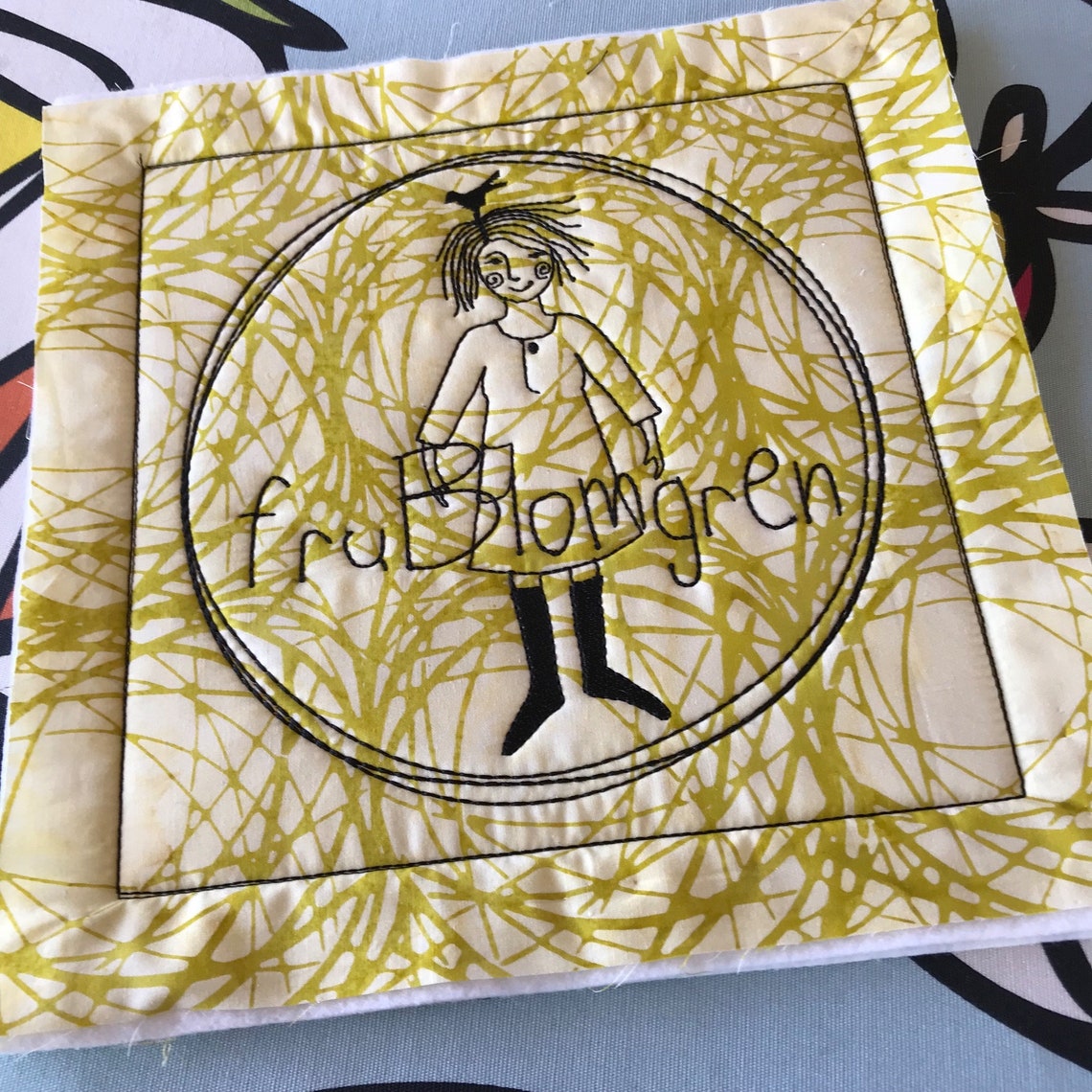 DIY Pressing Cloth With Frublomgren Logo, ITH Design for Making Your ...