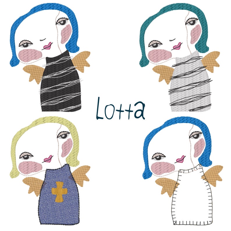 Angel Lotta - Little Soft Every-day Angel ITH, Machine Embroidery ...