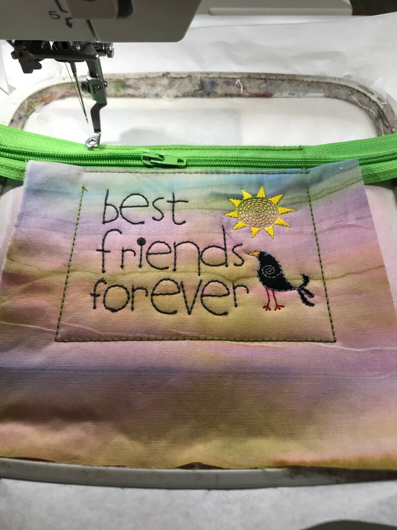 3 ITH Projects for Your Embroidery Machine - Best Friends Forever ...