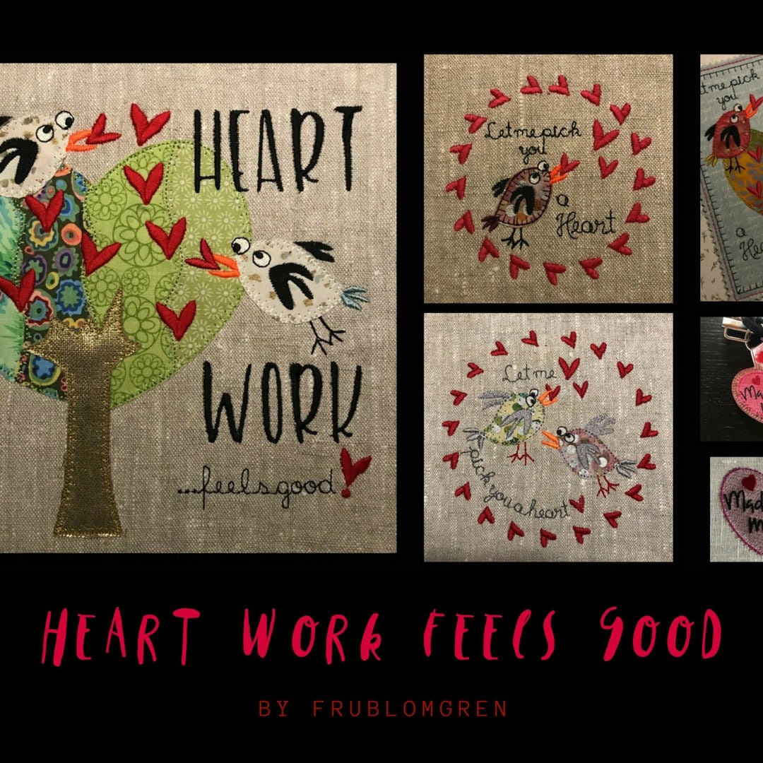 HEART WORK Feels Good - 6 Nice Hearty Designs to Show Your Gratitude ...