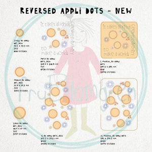 Large Pack of NEW REGULAR and REVERSED Appliqué Dots - Single Dots ...