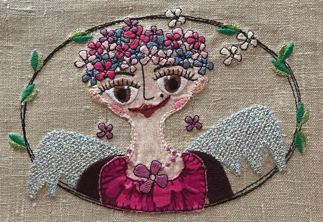 DETAILED FLOWER ANGEL - Designs for Embellishing Your Textile Projects ...