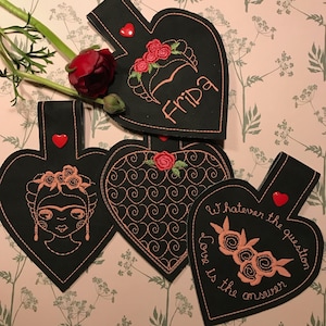 4 Cute ITH Key Fobs With My Lovely Frida DIY Key Fobs for Fast Made ...