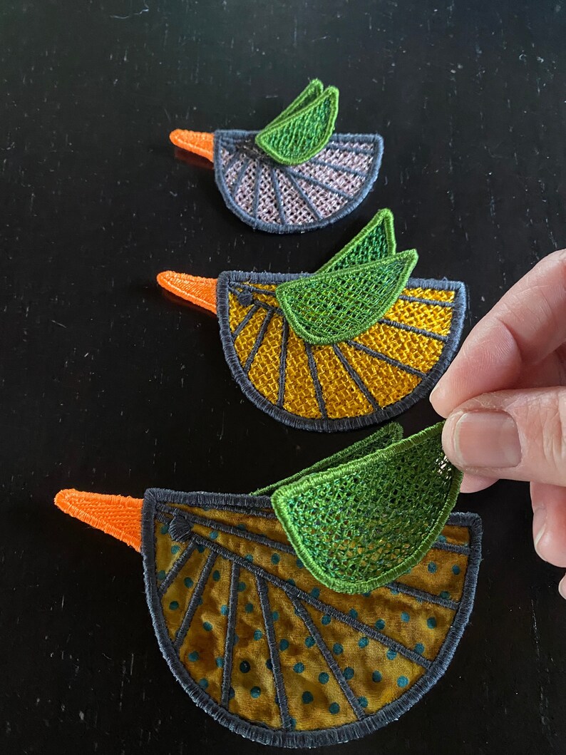 9 Freestanding Lace and Appliqué Machine Embroidery Birds and Then Some ...