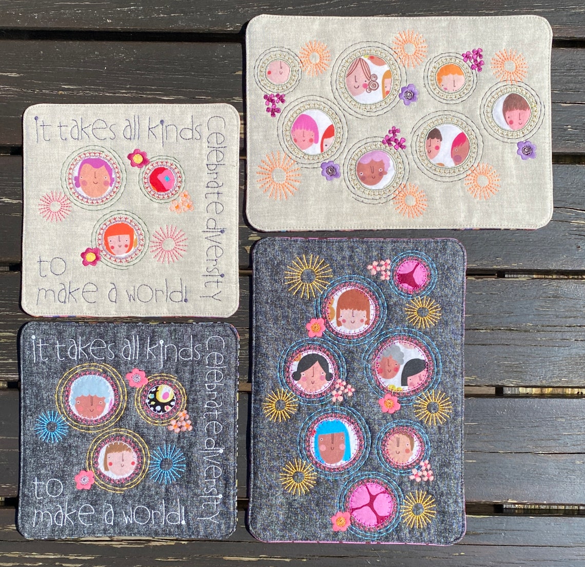 Large Pack of NEW REGULAR and REVERSED Appliqué Dots - Single Dots ...