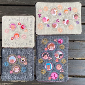 Large Pack of NEW REGULAR and REVERSED Appliqué Dots - Single Dots ...