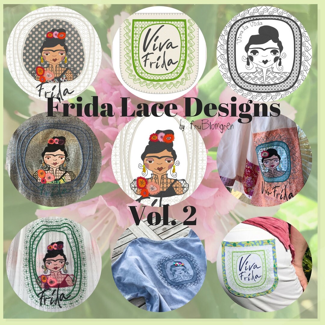 5 Fabulous and Fantastically Detailed Frida Machine Embroideries With ...