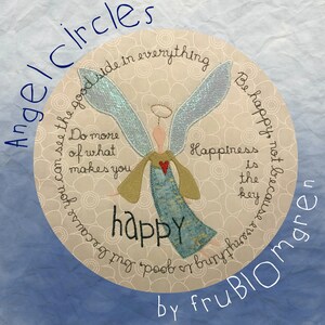 ANGEL CIRCLES - 4 Round Angel Circles for the 8x8" Hoop With Creativity ...
