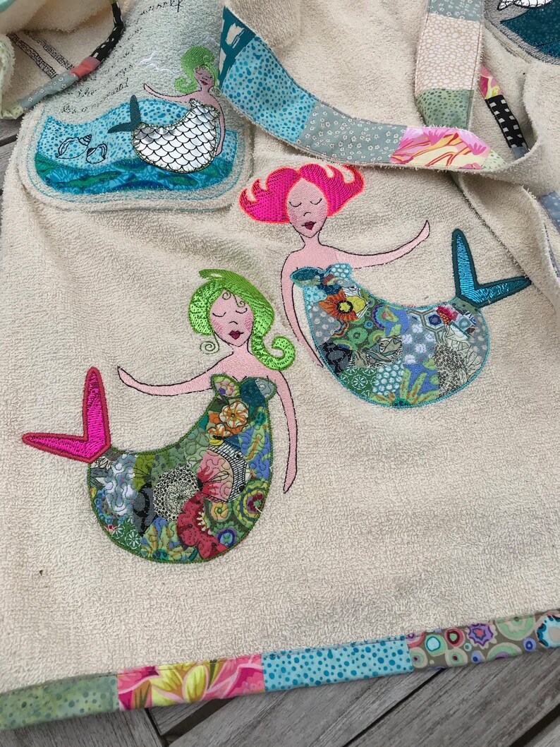 9 Mermaid Appliqué/embroidery Designs - Must Be a Mermaid_always Be a ...