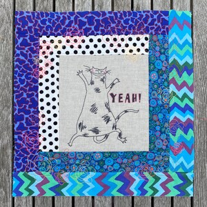 Happy Cats and Quilt Patterns for Embroidery Machines - Make Your Mini ...