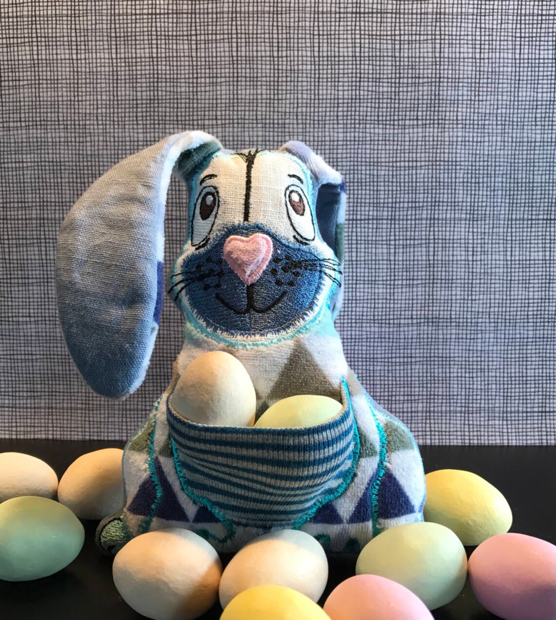 ITH BUNNY Cute Bunny Softie ITH Fits Hoop Size 5 X 7 | Etsy