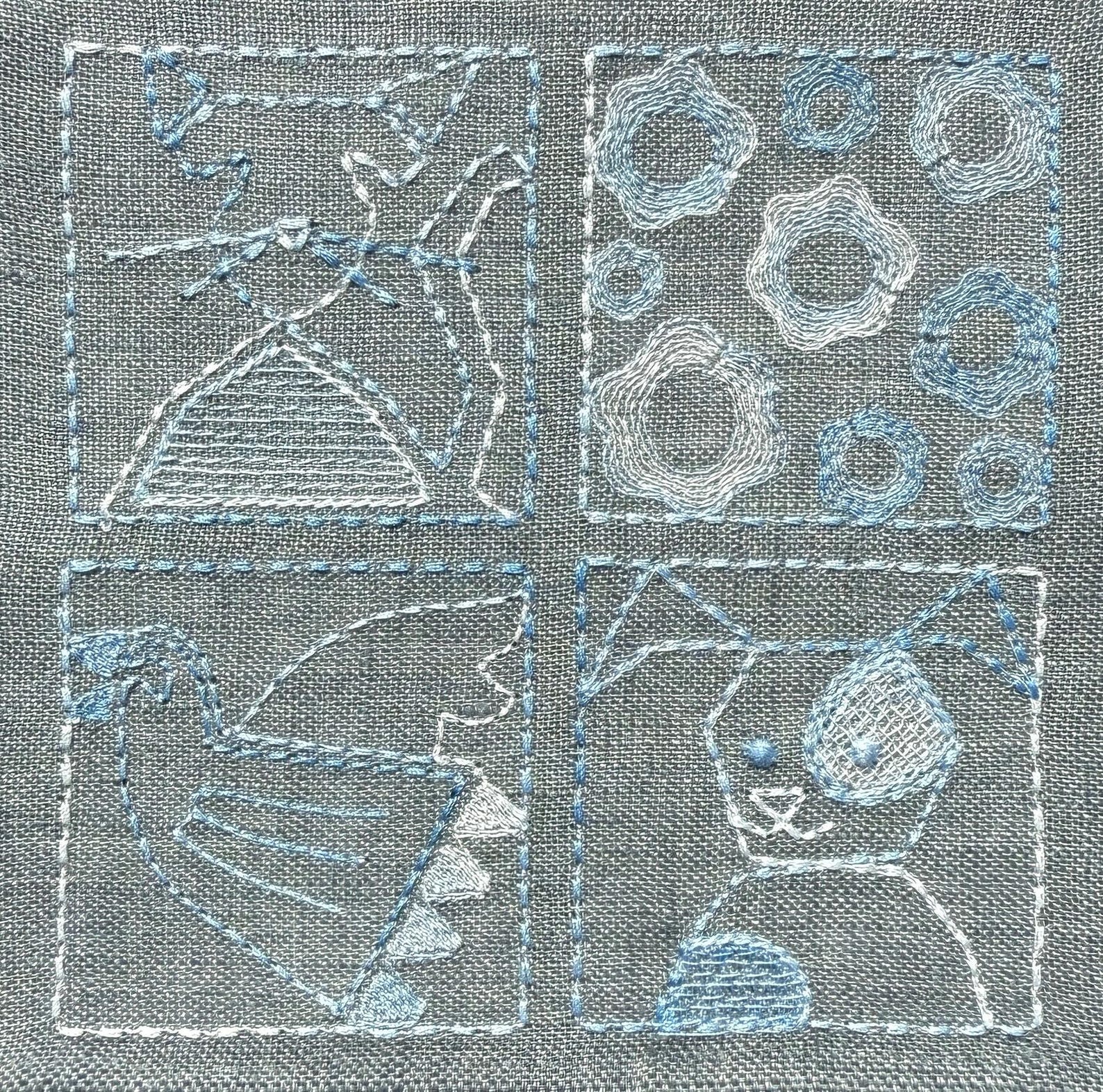 Sashiko Style Squares – 25 Hand Drawn 2x2" Designs + Inspirational ...