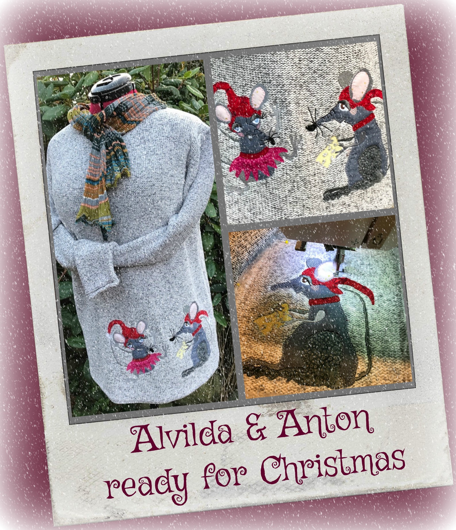 NICE MICE for Christmas My Whimsical Mice Alvilda and Anton | Etsy