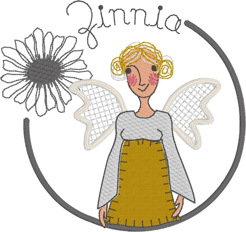 FLOWER ANGELS - All Three Angels - 15 Designs - Dahlia, Hortensia and ...