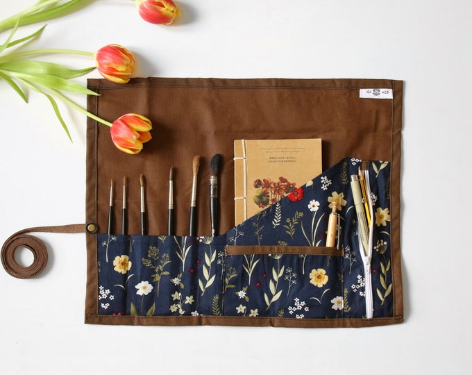 Artist Roll up Case for Brushes, Artist Organizer, Case Organizer ...