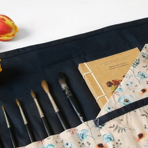 Artist Roll up Case for Brushes, Artist Organizer, Case Organizer ...
