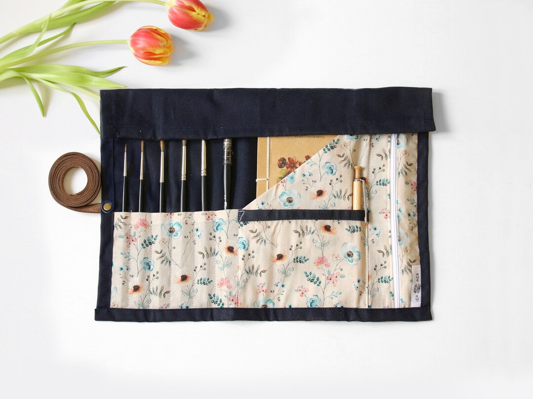Artist Roll up Case for Brushes, Artist Organizer, Case Organizer ...