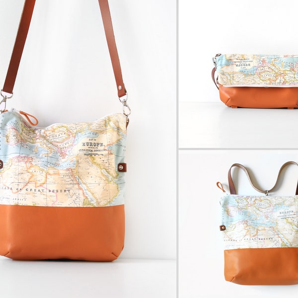 Map Backpack - Etsy