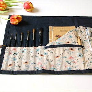 Artist Roll up Case for Brushes, Artist Organizer, Case Organizer ...